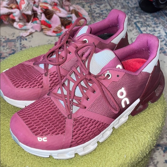 On Running | Shoes | On Running Pink Athletic Shoes With Breathable ...